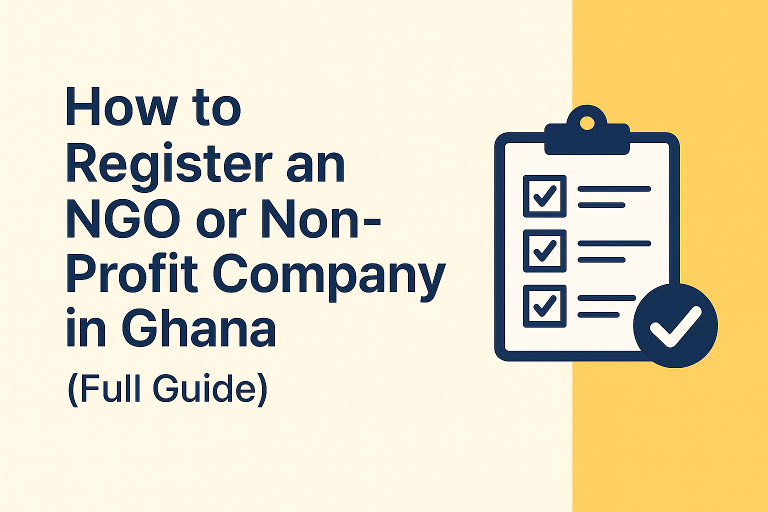 How to Register an NGO in Ghana